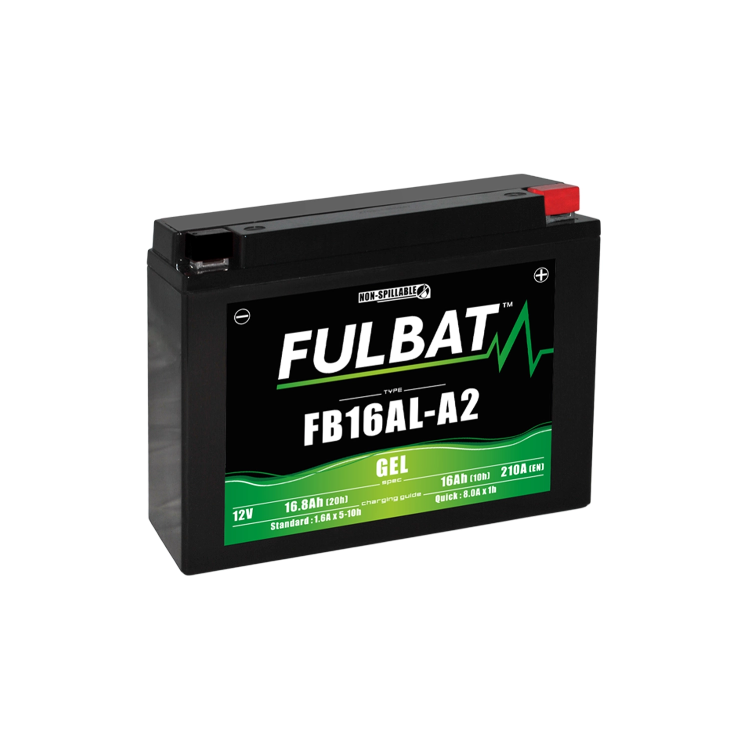 FB16AL-A2 GEL FULBAT MOTORCYCLE BATTERY 12V 16AH - BBL Batteries